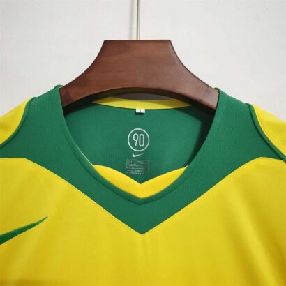 BRAZIL WORLD CUP 2004 RETRO HOME FOOTBALL SHIRT - My Retro Jersey