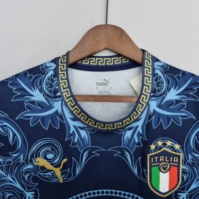 ITALY 2022 CONCEPT VERSACE HOME FOOTBALL SHIRT | My Retro Jersey