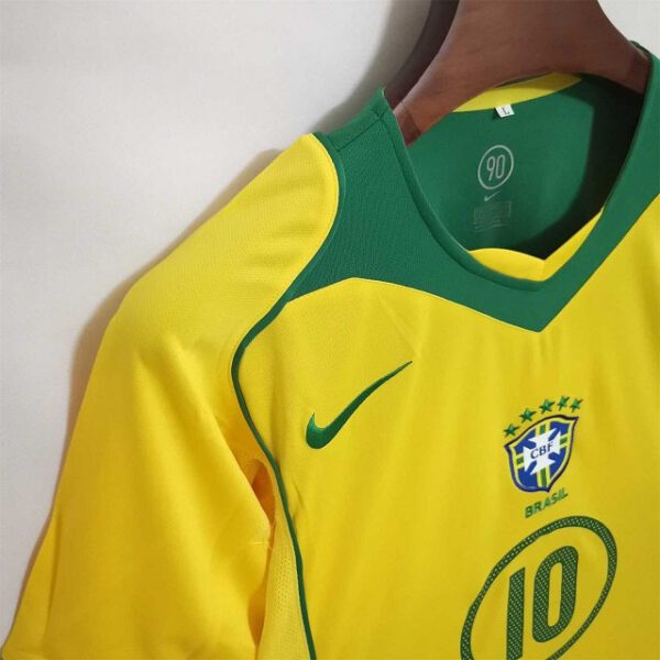 BRAZIL WORLD CUP 2004 RETRO HOME FOOTBALL SHIRT - My Retro Jersey