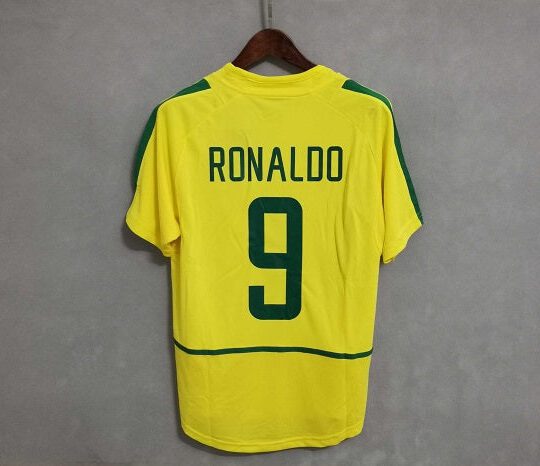 BRAZIL WORLD CUP 2002 HOME RETRO FOOTBALL SHIRT | My Retro Jersey