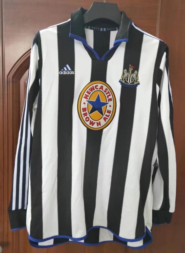 NEWCASTLE UNITED 1999-2000 LONG SLEEVE HOME RETRO FOOTBALL SHIRT - My ...