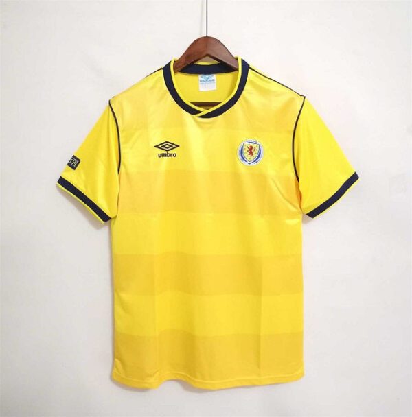 SCOTLAND 1986 AWAY YELLOW RETRO FOOTBALL SHIRT - Myretrojersey