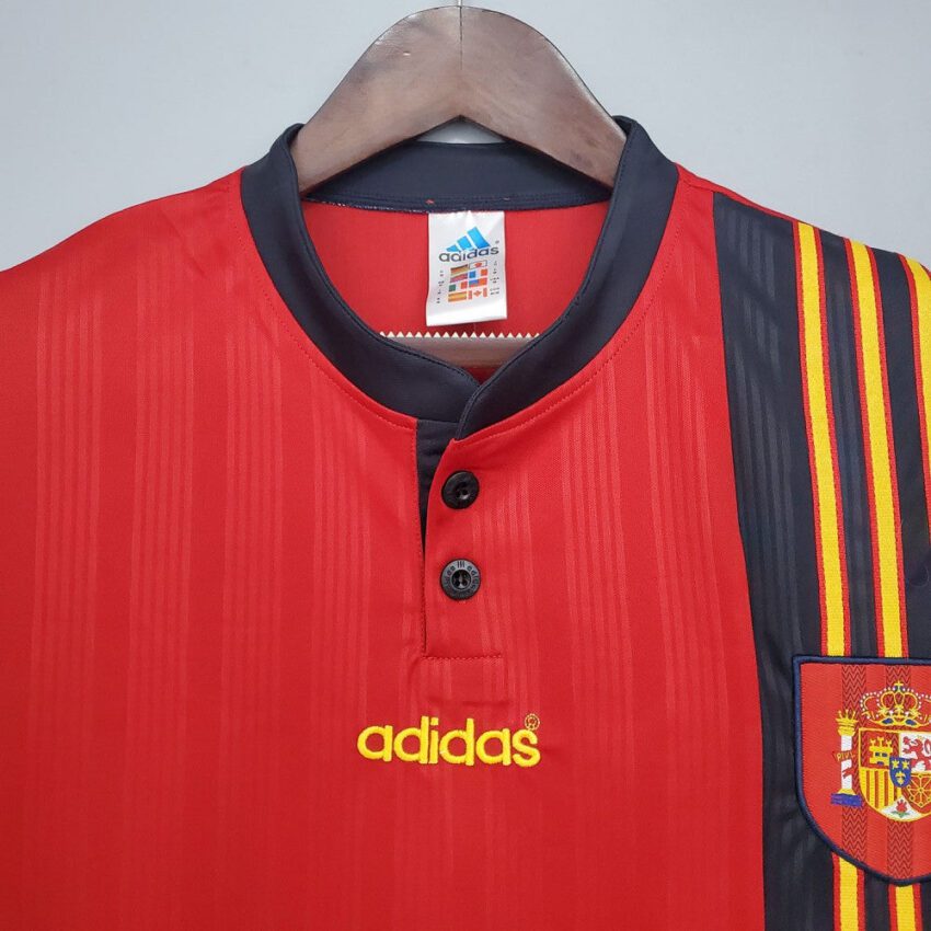 SPAIN EURO 1996 HOME RETRO FOOTBALL SHIRT | My Retro Jersey